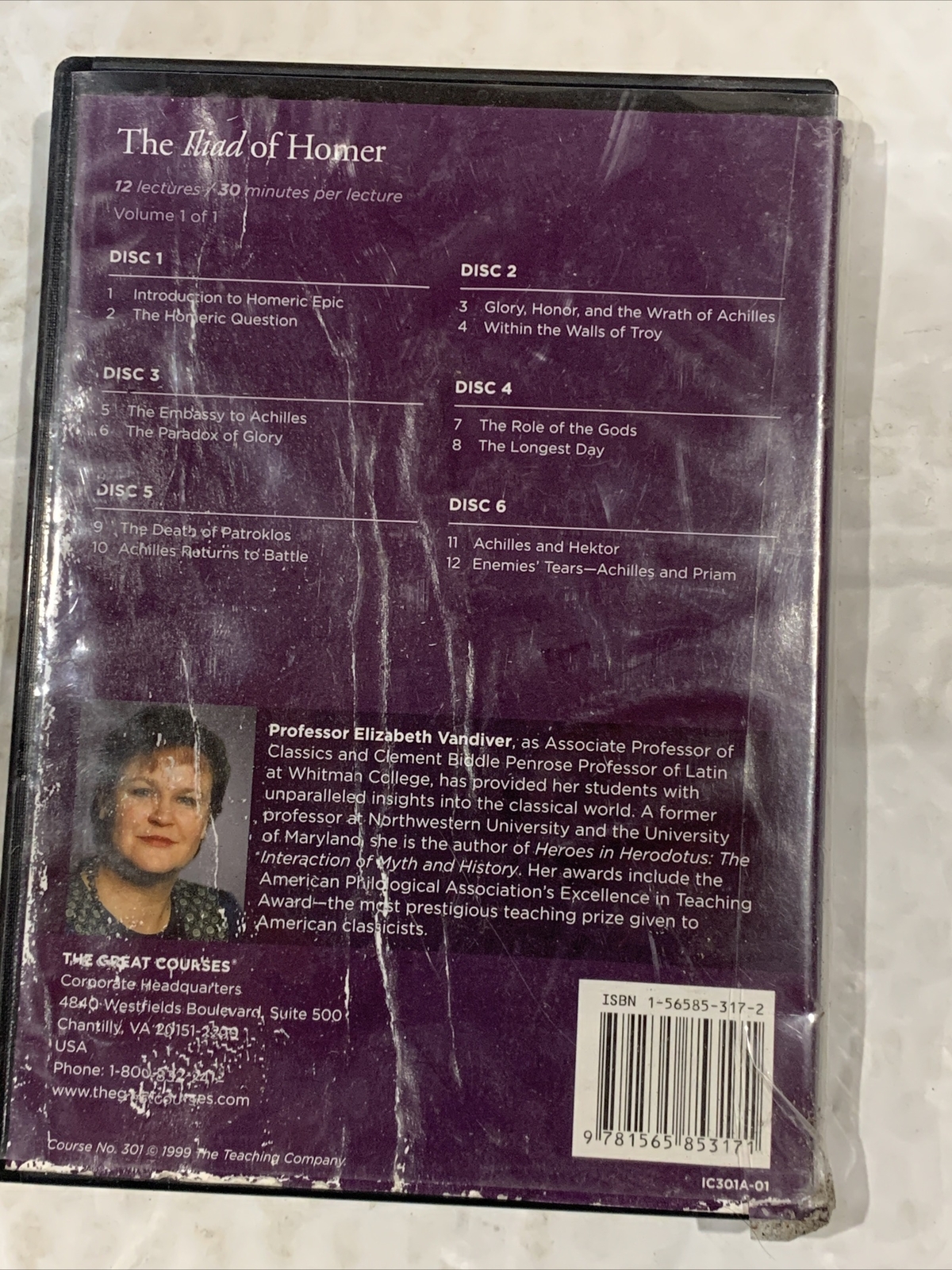 The Great Courses: The Iliad of Homer With Prof. Elizabeth Vandiver ...