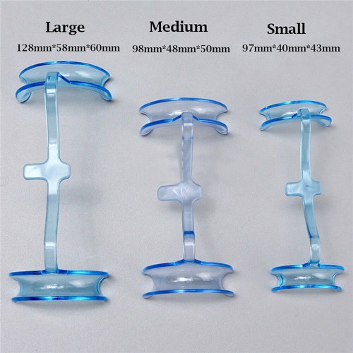 Dental orthodontic cheek retractor M type clear blue Medium Mouth ...