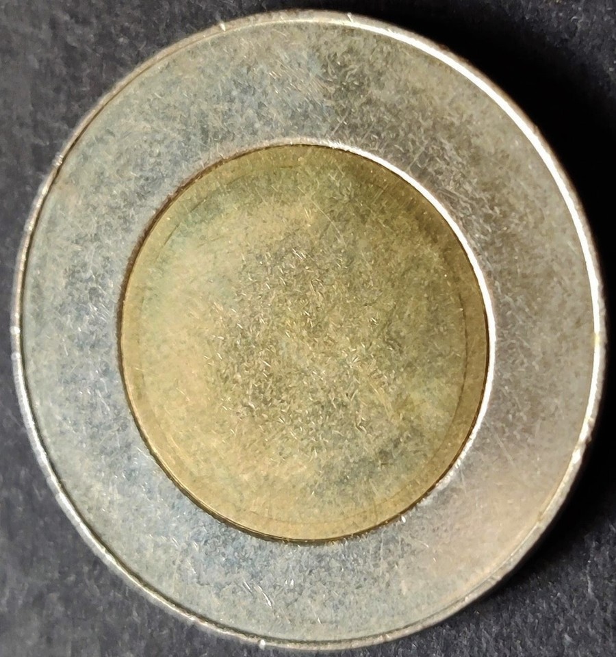 India Rs 20, UNC Blank Planchet Type-1, 2019-22, N# 161823, Bimetallic ...