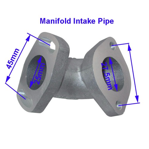 Manifold Intake Pipe Inlet For 125cc 140cc 150cc 160cc Engine Motor ...