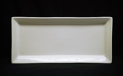 White Rectangle Serving Platter Plate Tray 15" Hotel Collection | eBay