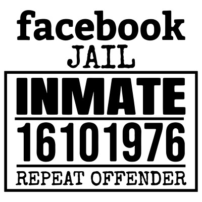 Facebook Jail Decal Stickers Car Truck Tumbler Laptop Wall Decor 22 ...