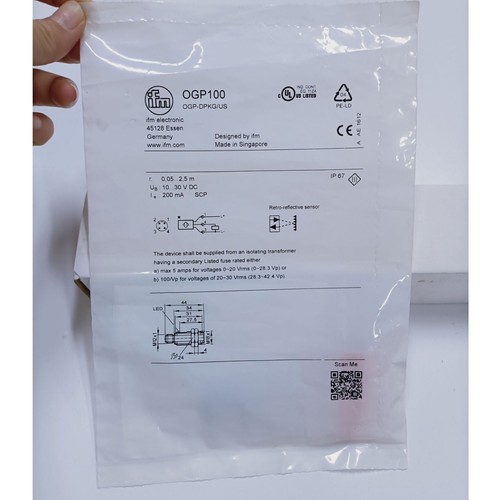 IFM OGP100 Sensor New Expedited Shipping 1PC | eBay