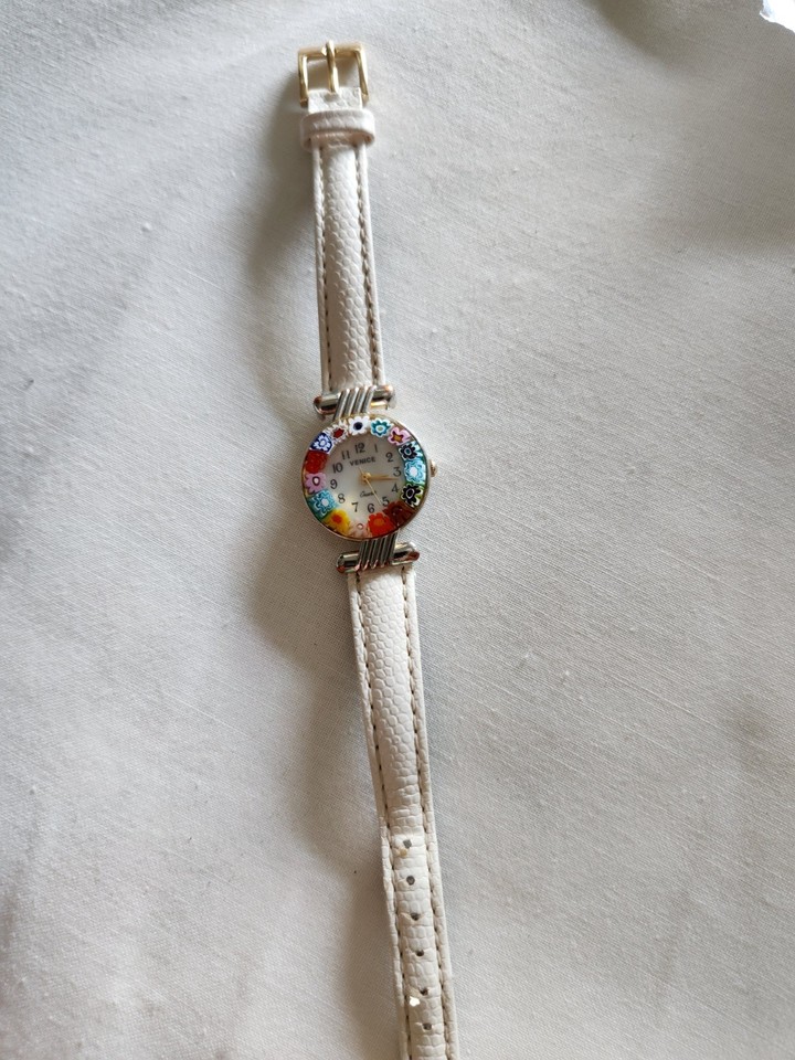 ladies Venice watch with white leather band | eBay