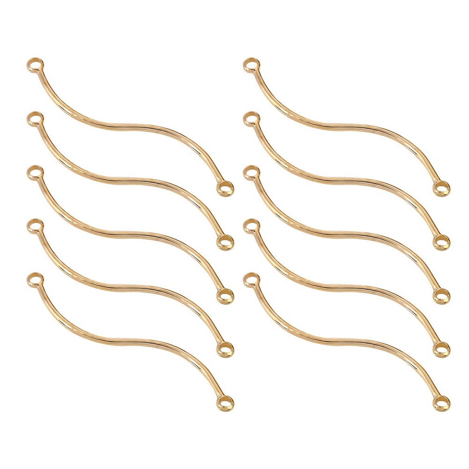 10 Pcs Pretty Earring DIY Accessories S-shape Wave Pendant Jewelry ...