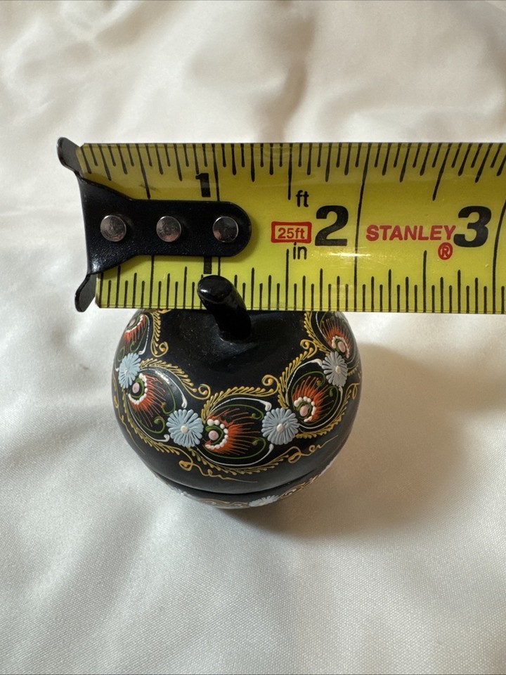 Apple Shaped Trinket Box Lacquered Light Weight Material Colorful Hand ...