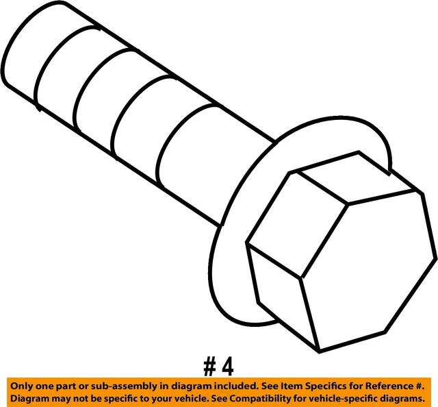 Nissan 01125N6061 Genuine OEM Factory Original Fender Bolt for sale ...