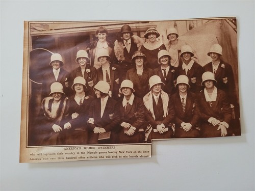 Martha Norelius Helen Wainwright Getrude Ederle Swimming 1924 NY Times ...