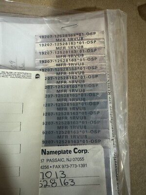 12528163*01-OSP-LABEL LABEL/STICKER FOR 12528163*01-OSP 103PC | eBay