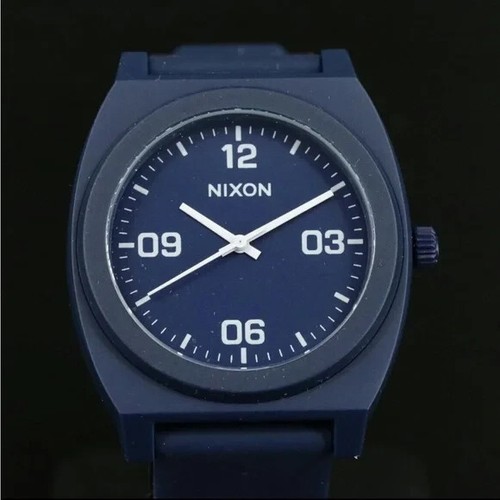 NIXON TIME TELLER P CORP MATTE NAVY QUARTZ WRISTWATCH 40 MM CASE TO ...