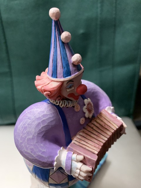 Jim Shore Heartwood 4007673 Squeezebox Circus Clown Resin Figurine for ...