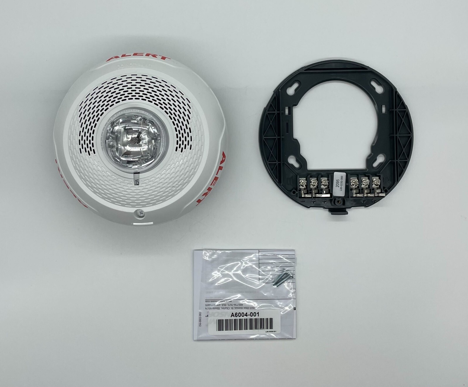 System Sensor SPSCWL-CLR-ALERT Ceiling Mount Indoor Speaker Strobe ...