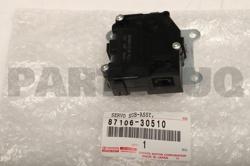 8710630510 Genuine Toyota DAMPER SERVO SUB-ASSY, BLOWER, NO.1 87106 ...