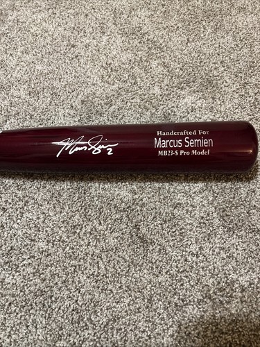 Marcus Semien Autographed Full Size Custom Marucci Bat Texas Rangers ...