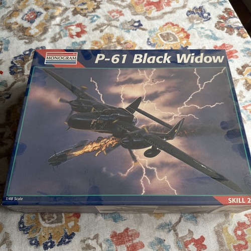 Monogram Black Widow Model Kit P-61 Fighter Plane 1:48 85-7546 | eBay