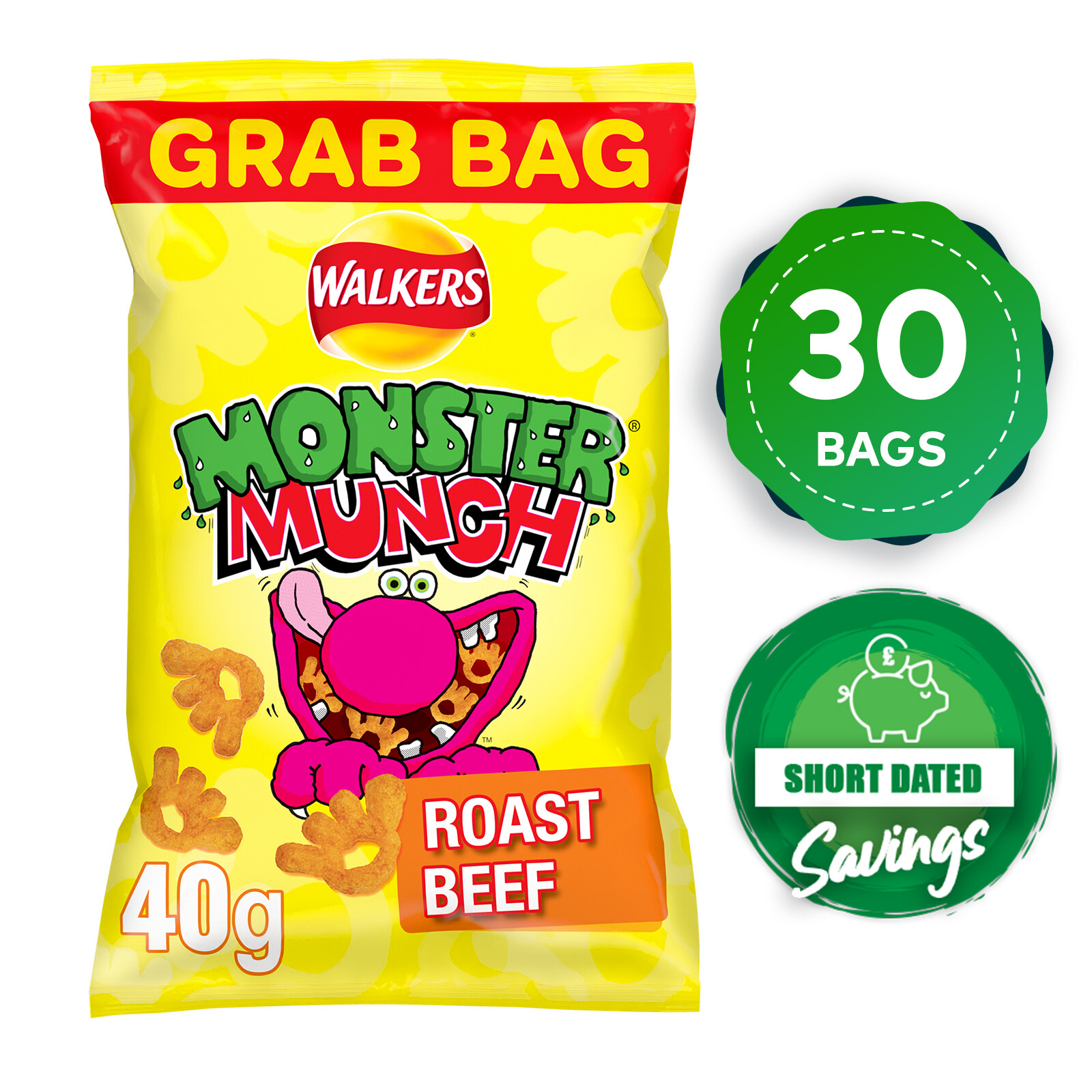 Walkers Mega Monster Munch 40g Snack - Roast Beef for sale online | eBay