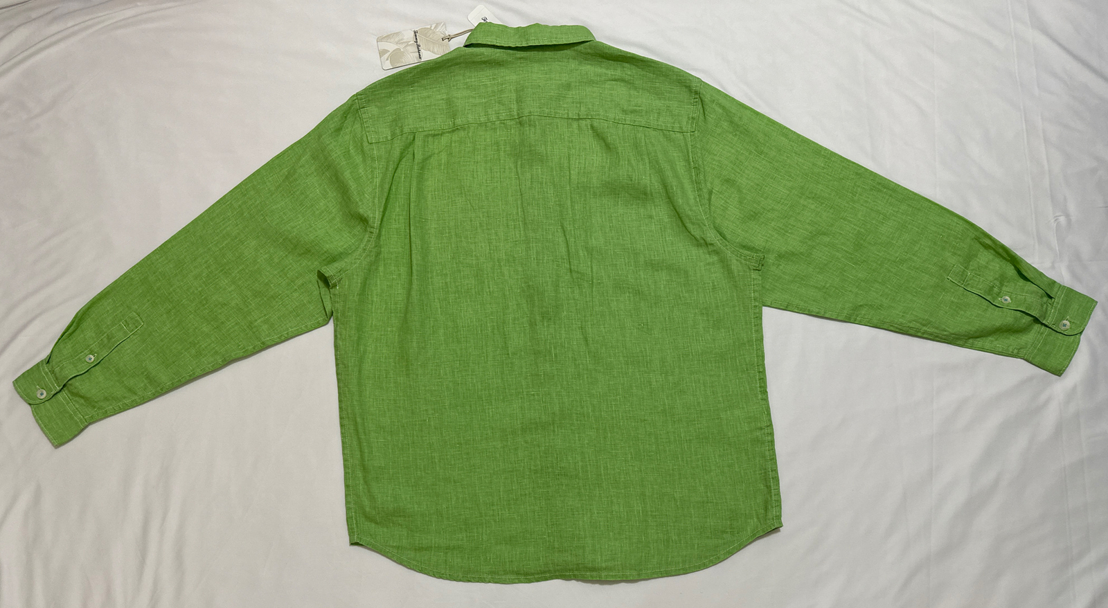 Tommy Bahama Sea Glass Breezer Long Sleeve Shirt Glowing Green 100% ...