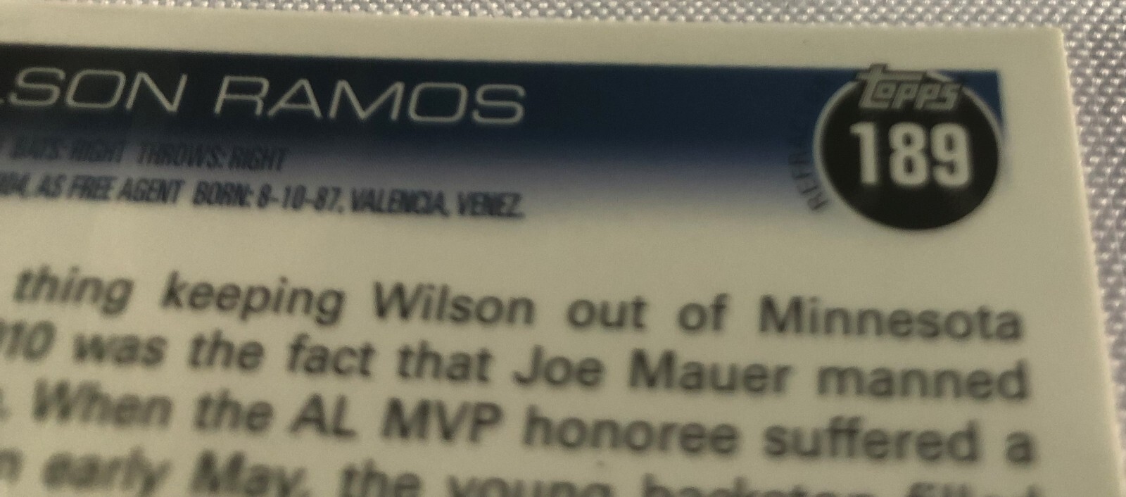 2010 Topps Chrome Baseball Wilson Ramos Minnesota Twins Refractor ...