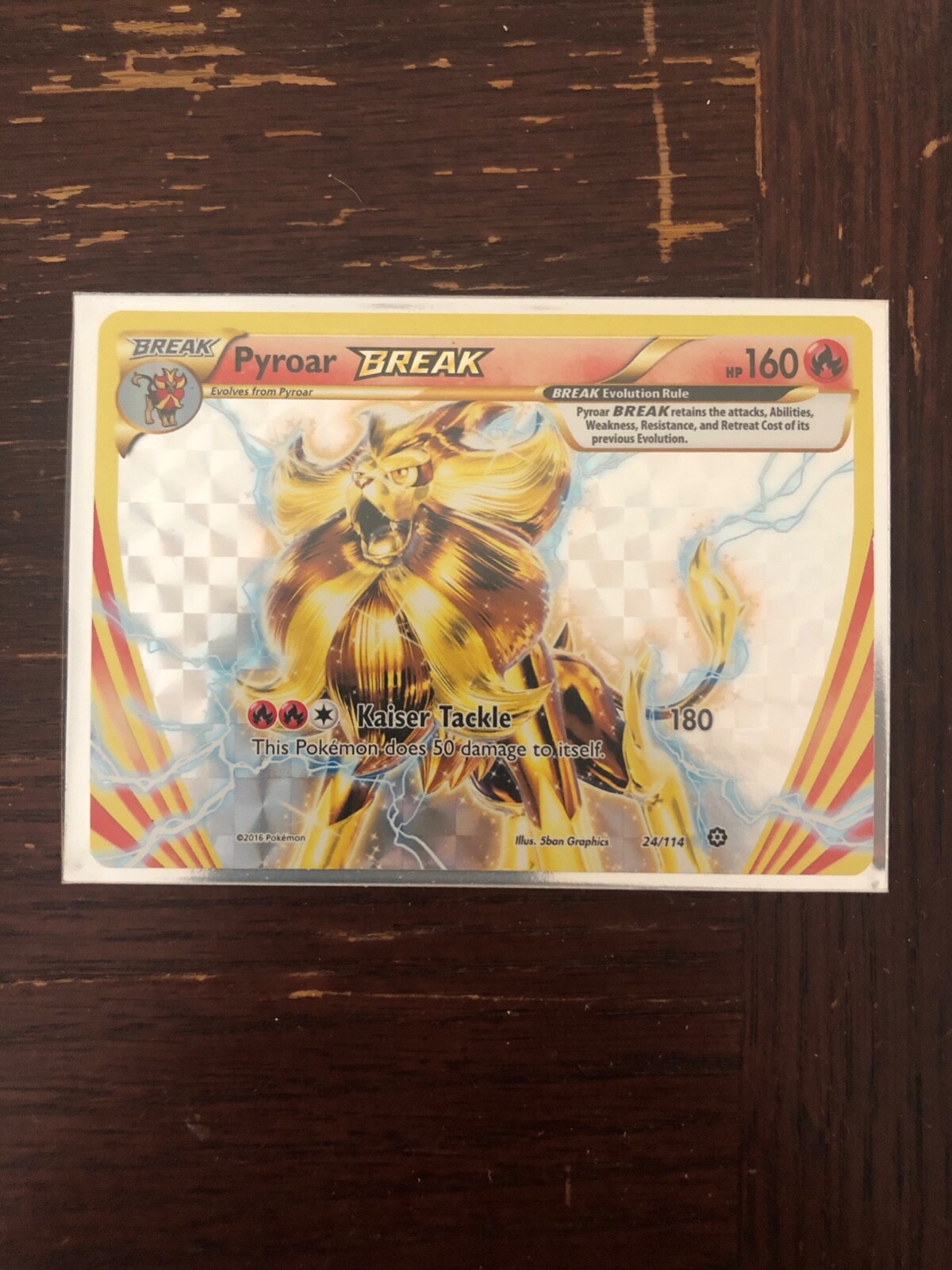 Pyroar pokemon card BREAK holo single | eBay