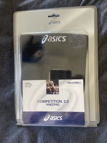 Asics One Size Knee Pads Black New Volleyball | eBay