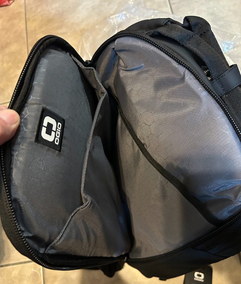 OGIO Commuter Black Backpack Laptop Bag Padded Back Panel Multiple Comp ...