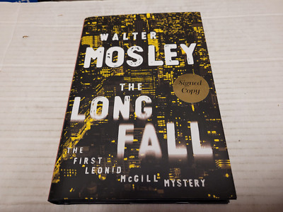 The Long Fall by Walter Mosley (2009, Hardcover) SIGNED 1st/1st Tipped ...