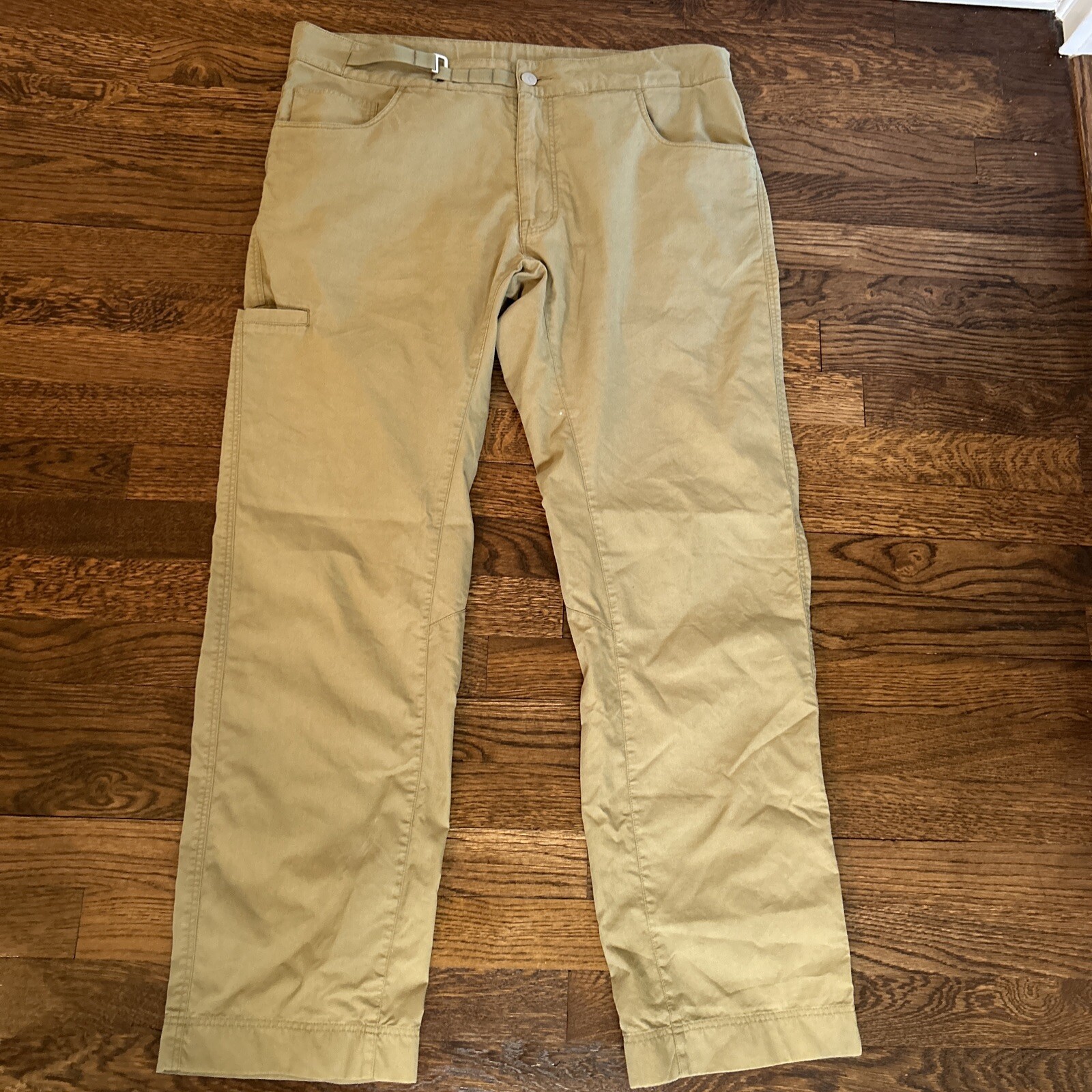 Black Diamond Pants Mens Large (38x31) khaki Chino Outdoor Hiking Nylon ...