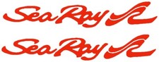 SEA RAY MARINE BOAT STICKER DECAL FISHING *ANY SIZE OR COLOR BUY 1 GET ...