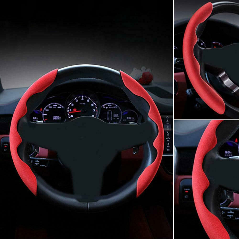 Red Car Parts Anti-Skid Plush Steering Wheel Cover For Auto Interior ...