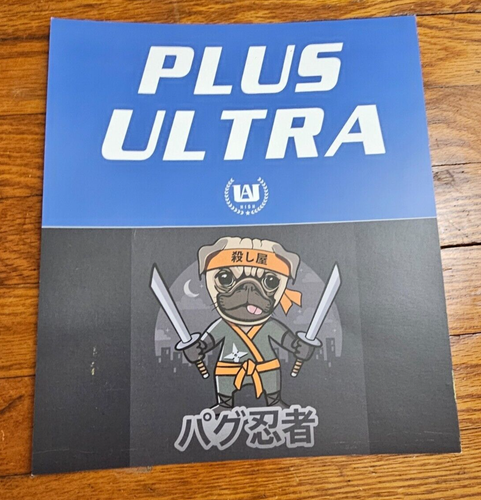 Plus Ultra My Hero Academia Ninja Pug GameStop Promo Wall Art Poster 10 ...