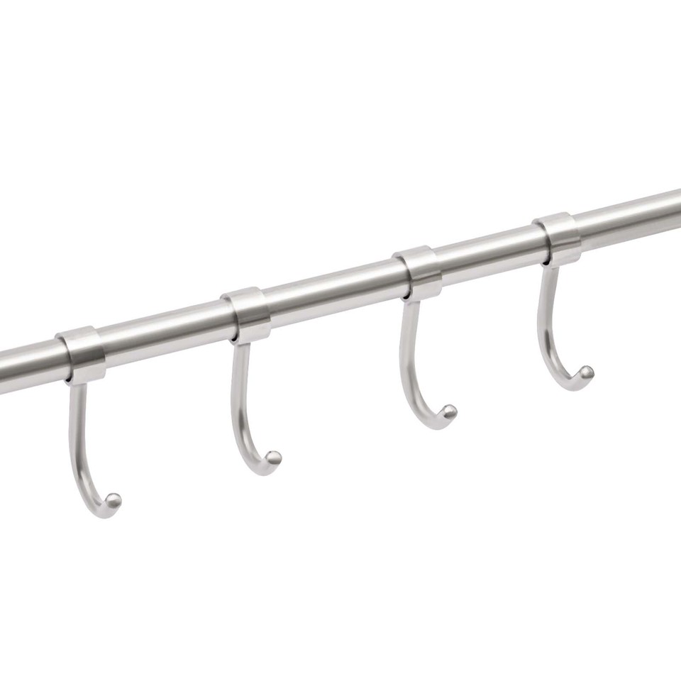 20 Inch Utensil Rack Kitchen Hanging Rack Hanging Rail Rod With 10 ...