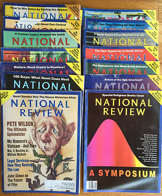 National Review magazine rare single Issue(s) for sale from late 1987 ...