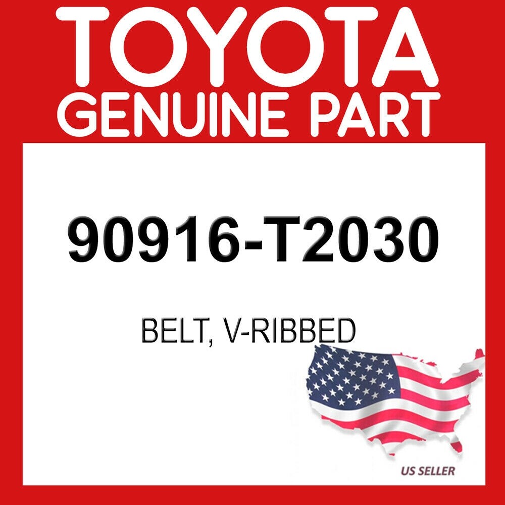 TOYOTA GENUINE 90916-T2030 BELT, V-RIBBED OEM | eBay