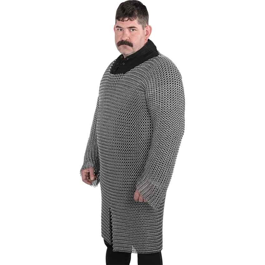 Aluminum and Rubber Long Sleeve Chainmail Hauberk traditional chainmail ...