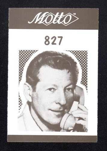Danny Kaye Actor Comedian Vintage 1987 Motto Game Trivia Card #827 | eBay