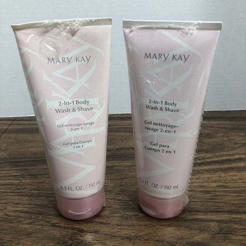 2x MARY KAY 2 in 1 Body Wash and Shave Gel NEW SEALED Bottle 6.5 Oz ...