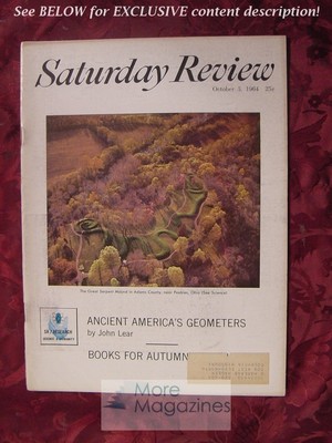 Saturday Review October 3 1964 R BUCKMINSTER FULLER ELMO ROPER | eBay