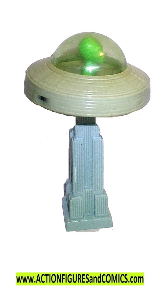 Men in Black 1998 burger king SPINNING UFO on skyscraper building MIB ...