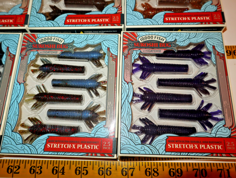 8 10,000 Fish Sukoshi Bug Fishing Lure 6 Packs | eBay