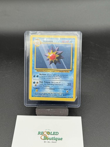 Vintage 1st Edition shadowless Starmie pokemon card Mint Excellent ...