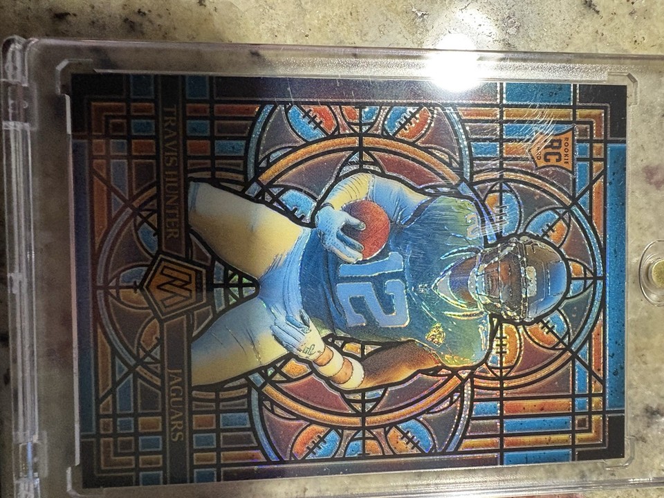 2025 Panini Mosaic Football Travis Hunter Stained Glass SSP Case Hit RC ...