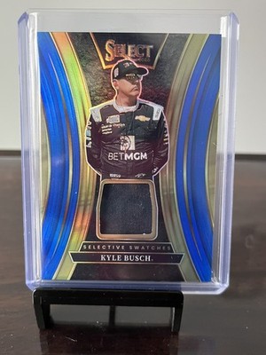 Kyle Busch 2025 Select Racing 18/35 Selective Swatches Blue Prizm #/35 ...