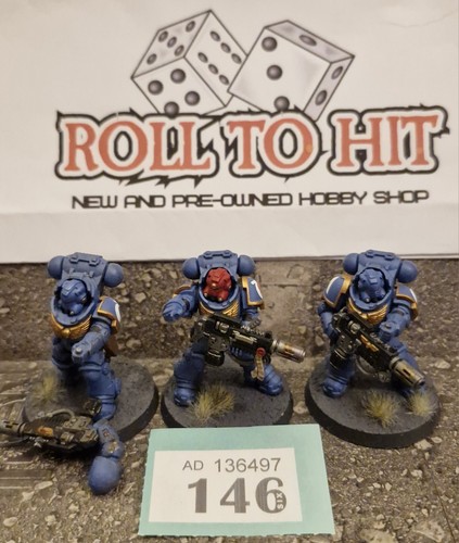 Warhammer 40k Space Marine Primaris eradicators X3 Part Painted Models ...