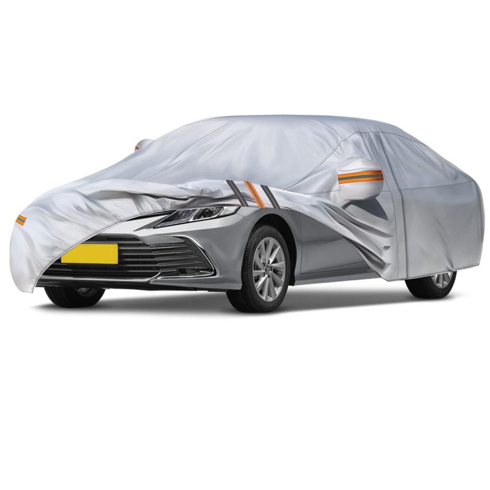 X-Large Car Cover Waterproof Breathable Anti-UV Dust Snow Protection ...