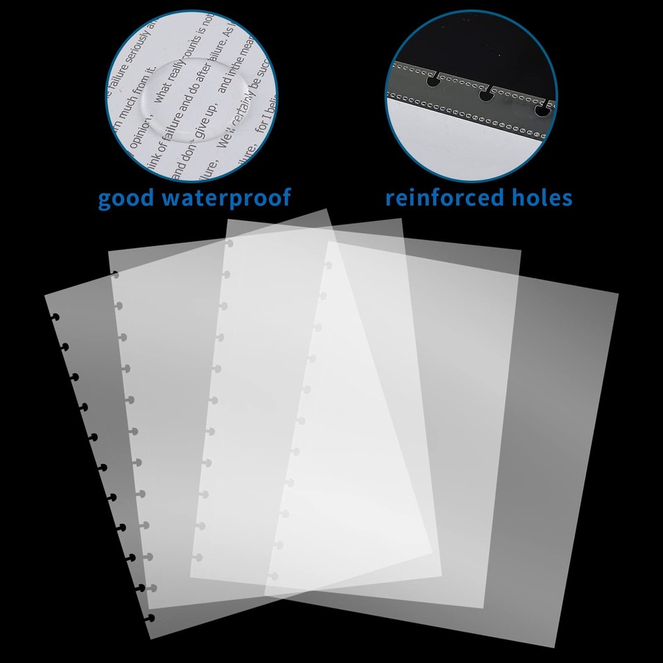 100 Piece Discbound Sheet Protectors Discbound Page Protector Letter ...
