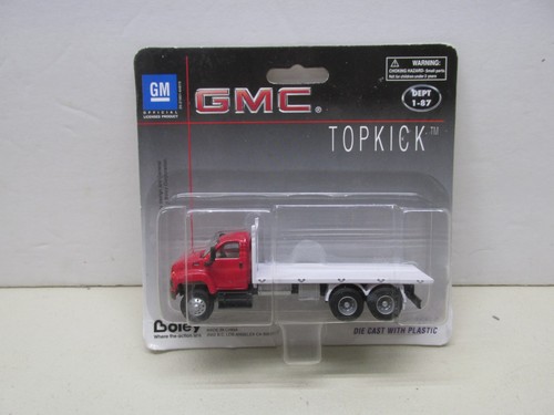 BOLEY ~ GMC TOPKICK RED TANDEM FLATBED TRUCK~ HO SCALE ~ LOT C | eBay