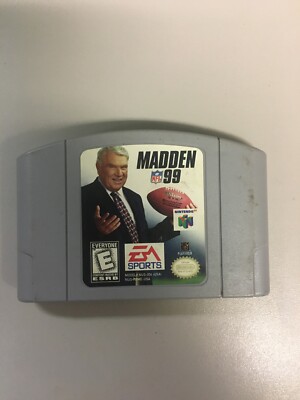 Madden NFL 99 (Nintendo 64) N64 Game Cartridge Excellent! 14633079074| eBay