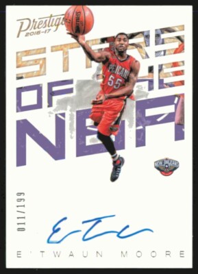 2016-17 Prestige Stars of the NBA Signatures #9 E'Twaun Moore /199 | eBay
