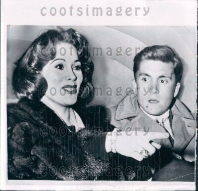 1958 Wire Photo Actress Jill St John & Lance Reventlow Son Of Barbara ...