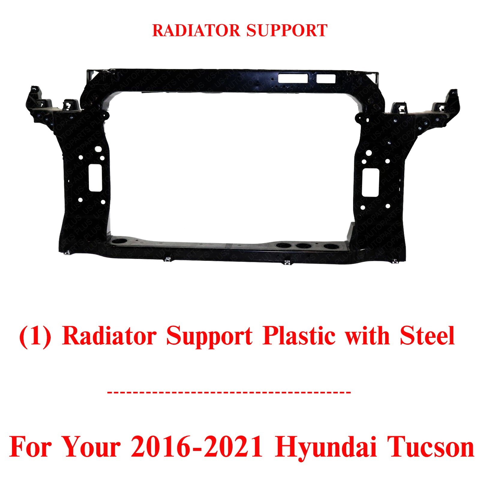 Radiator Support Plastic with Steel For 2016-2021 Hyundai Tucson | eBay